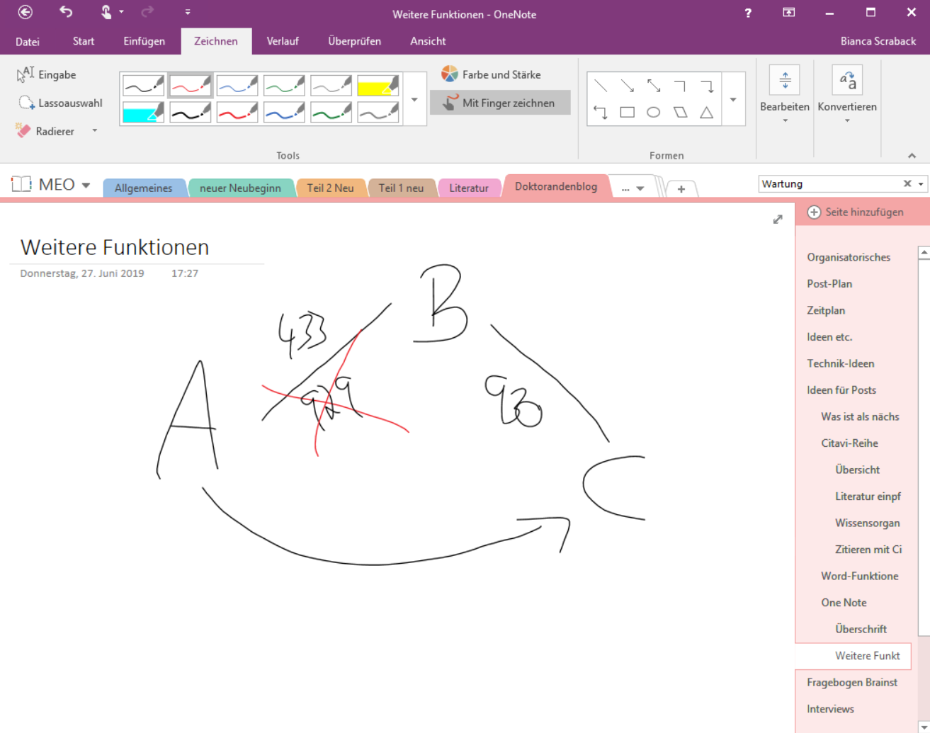 Notizverarbeitung mit Microsoft One Note – Teil 2 – Dr. Jur.
