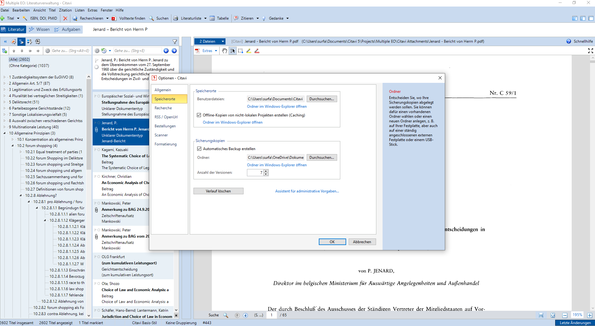 Weitere Funktionen (Citavi Teil 5/6) – Dr. Jur.